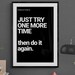 Keep Trying Poster | Goals | Seize the Day | Motivation | Bright ...