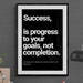 Success Quote Poster: Motivational Wall Art - Etsy