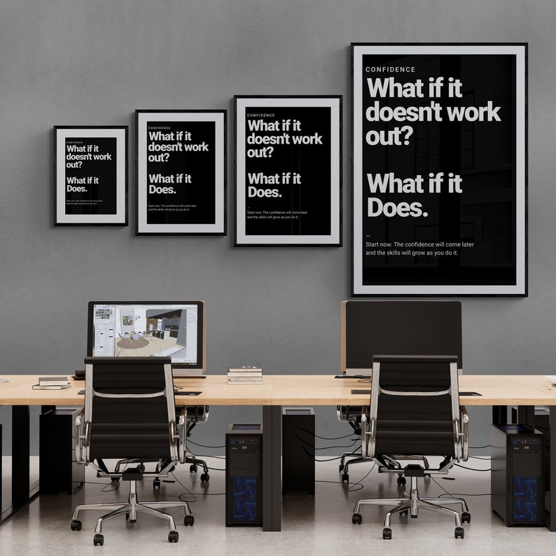 Confidence Poster Goals Seize the Day Motivation Bright Uplift Light ...