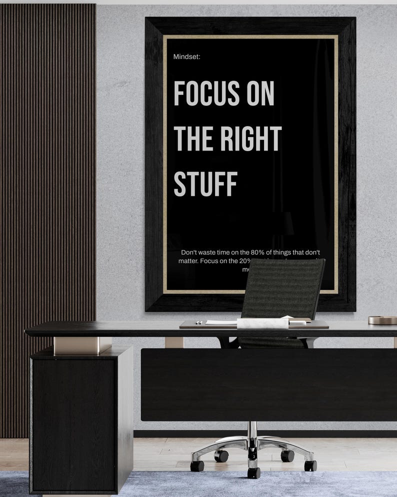 Focus on What Matters Poster: Motivational Office Decor - Etsy