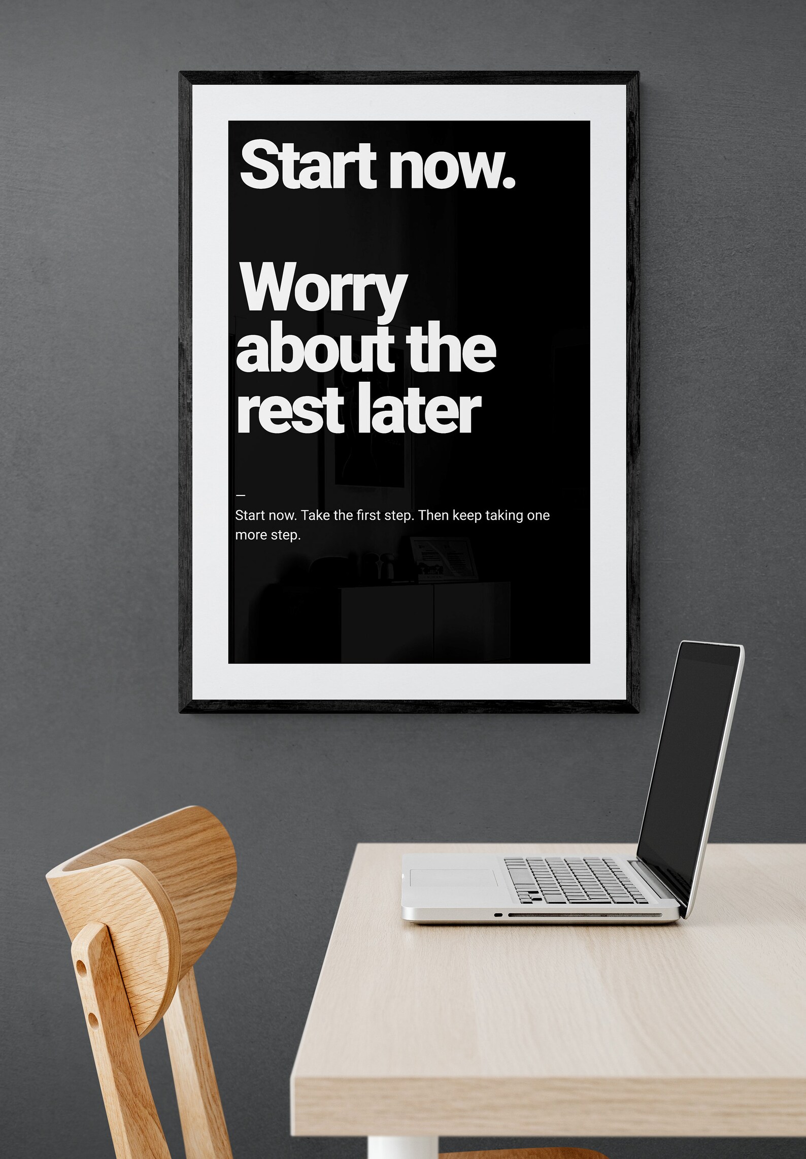 Start Now Poster Goals Seize the Day Motivation Bright Uplift Light ...