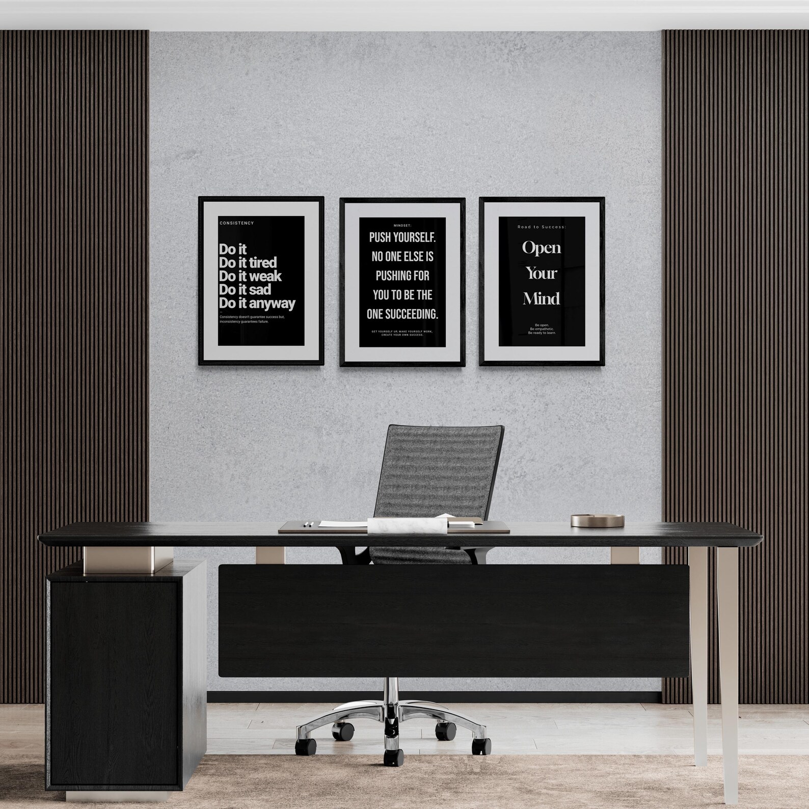 Push Yourself Motivational Print: Success Mindset Wall Art - Etsy