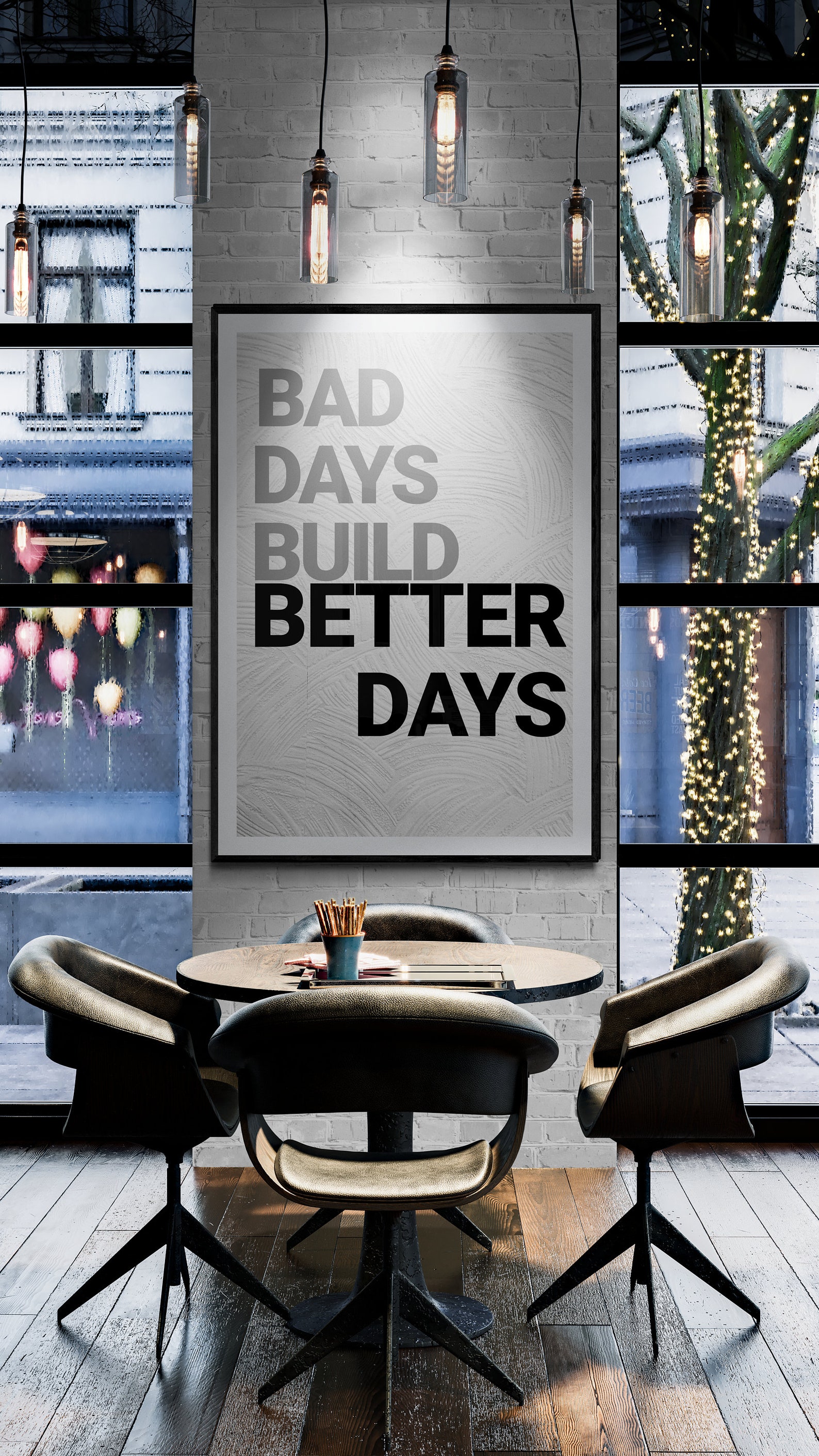 Motivational Poster: Bad Days Build Better Days - Gym & Office Decor - Etsy