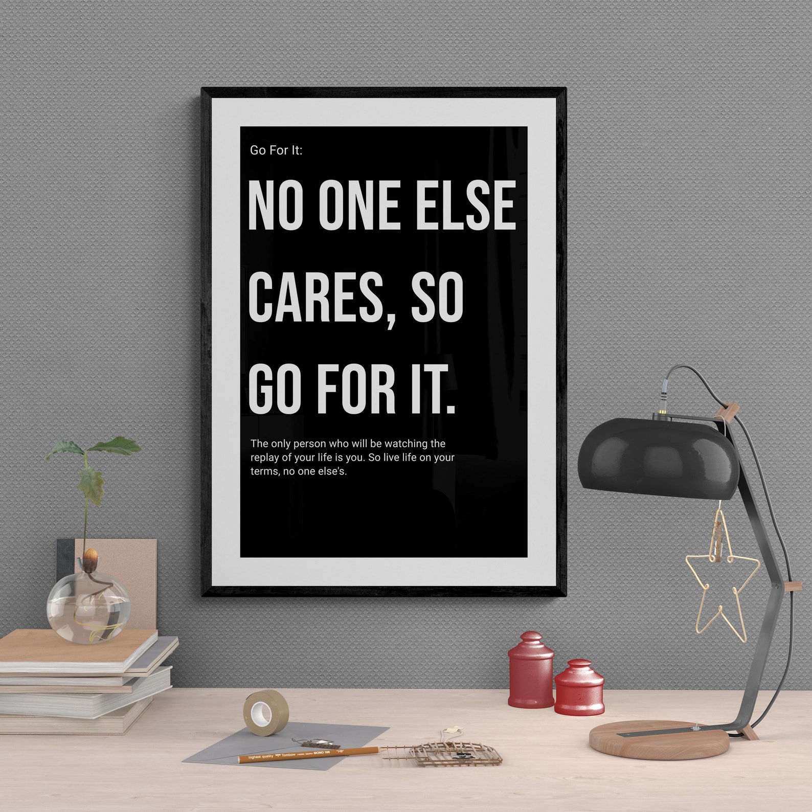 Go for It Motivational Print: Inspirational Wall Art - Etsy
