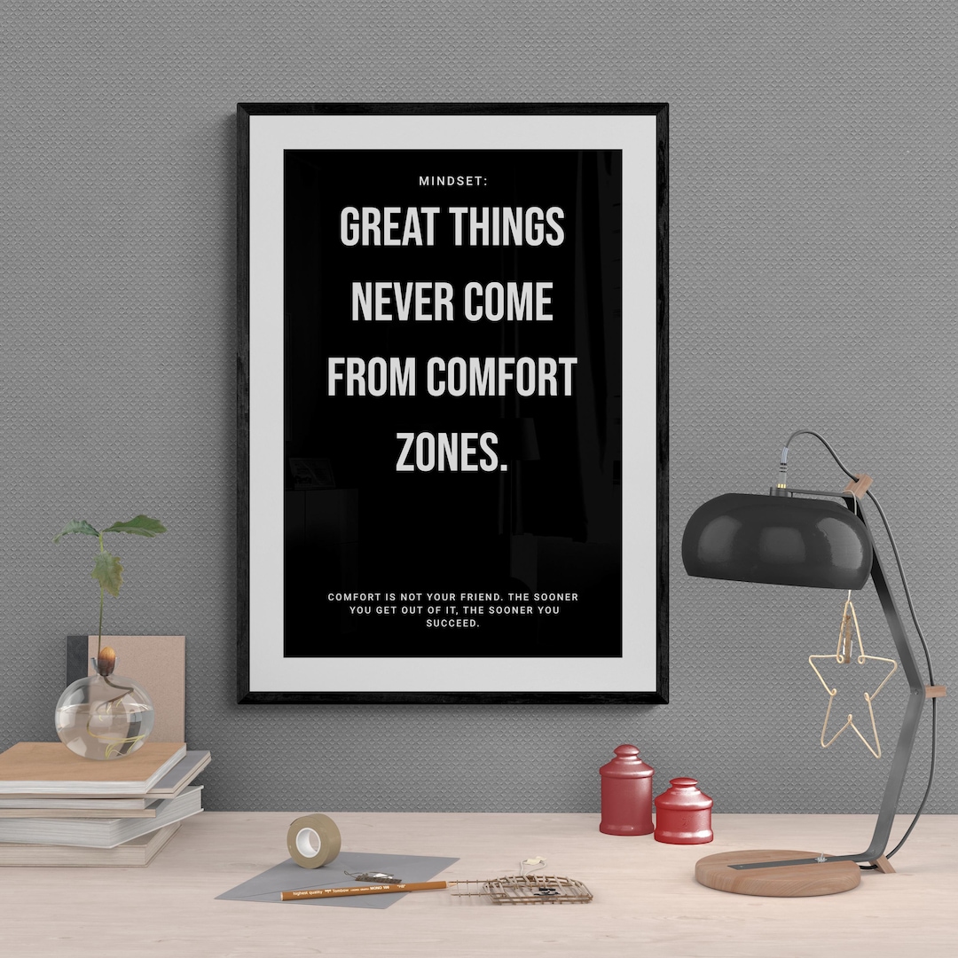 Great Things Never Come From Comfort Zones| Work | Mindset ...