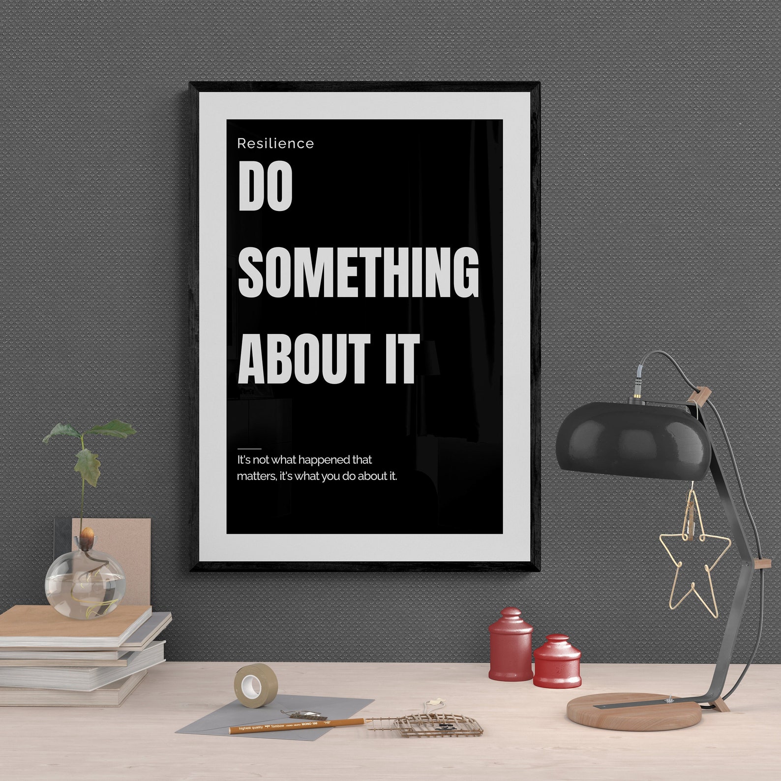 Resilience Poster: Do Something About It, Motivational Wall Art - Etsy