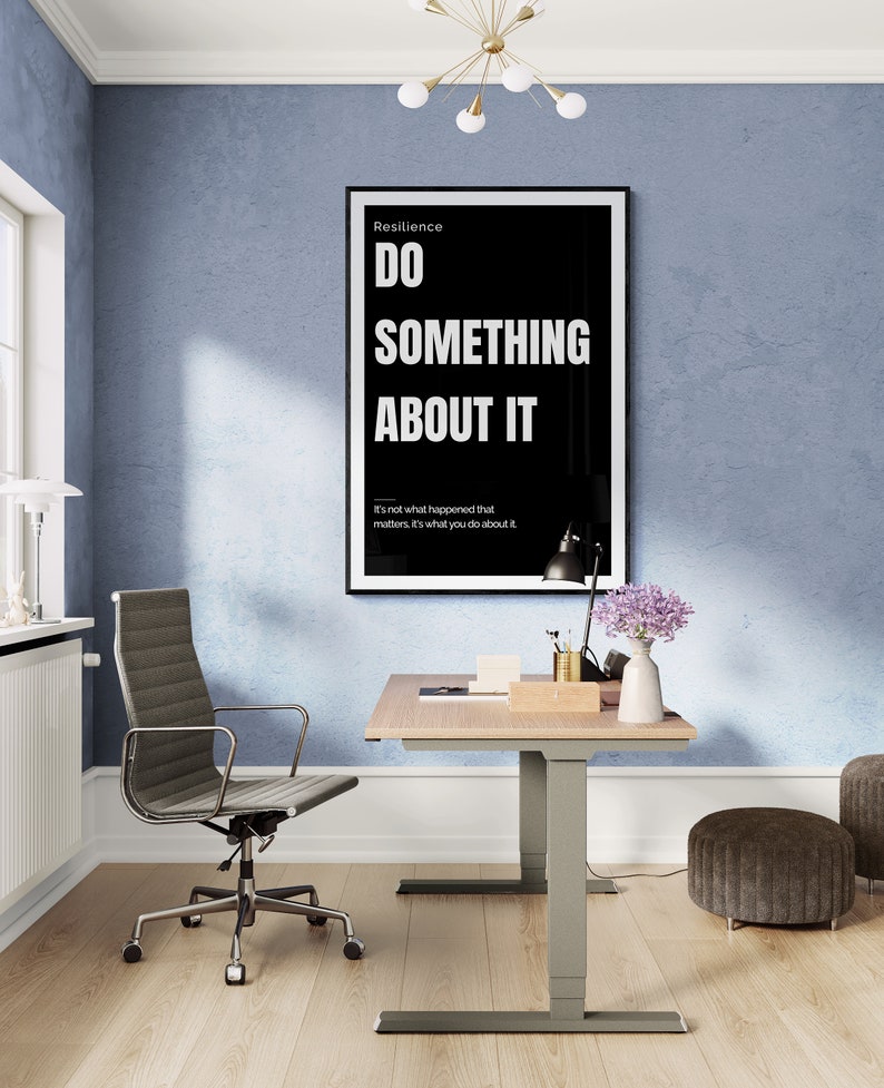 Resilience Poster: Do Something About It, Motivational Wall Art - Etsy