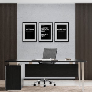 Keep Trying Poster | Goals | Seize the Day | Motivation | Bright ...