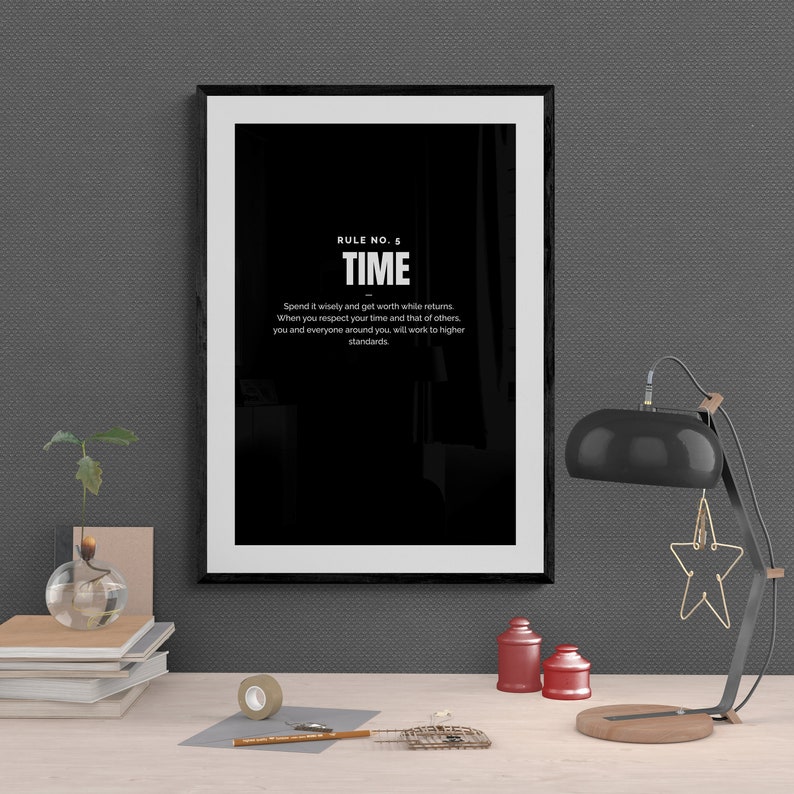 Rules for Success Rule 5 | Time | Motivation | Poster | Discipline ...