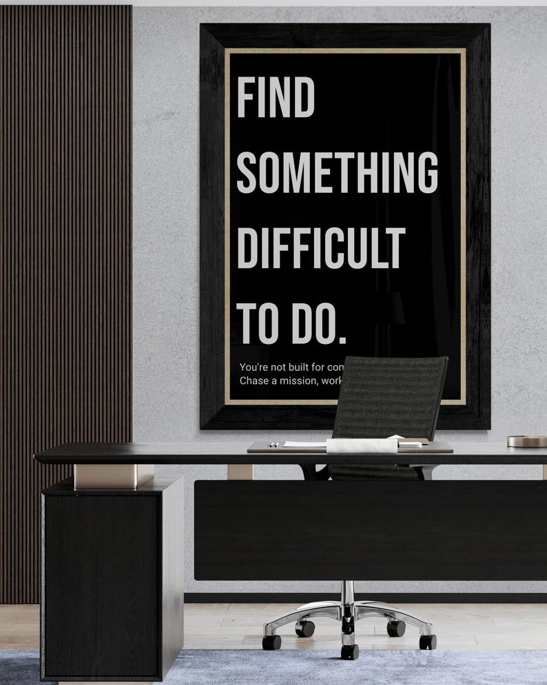 On a Mission | Goals | Mindset | Motivational Wall Art | Motivation ...