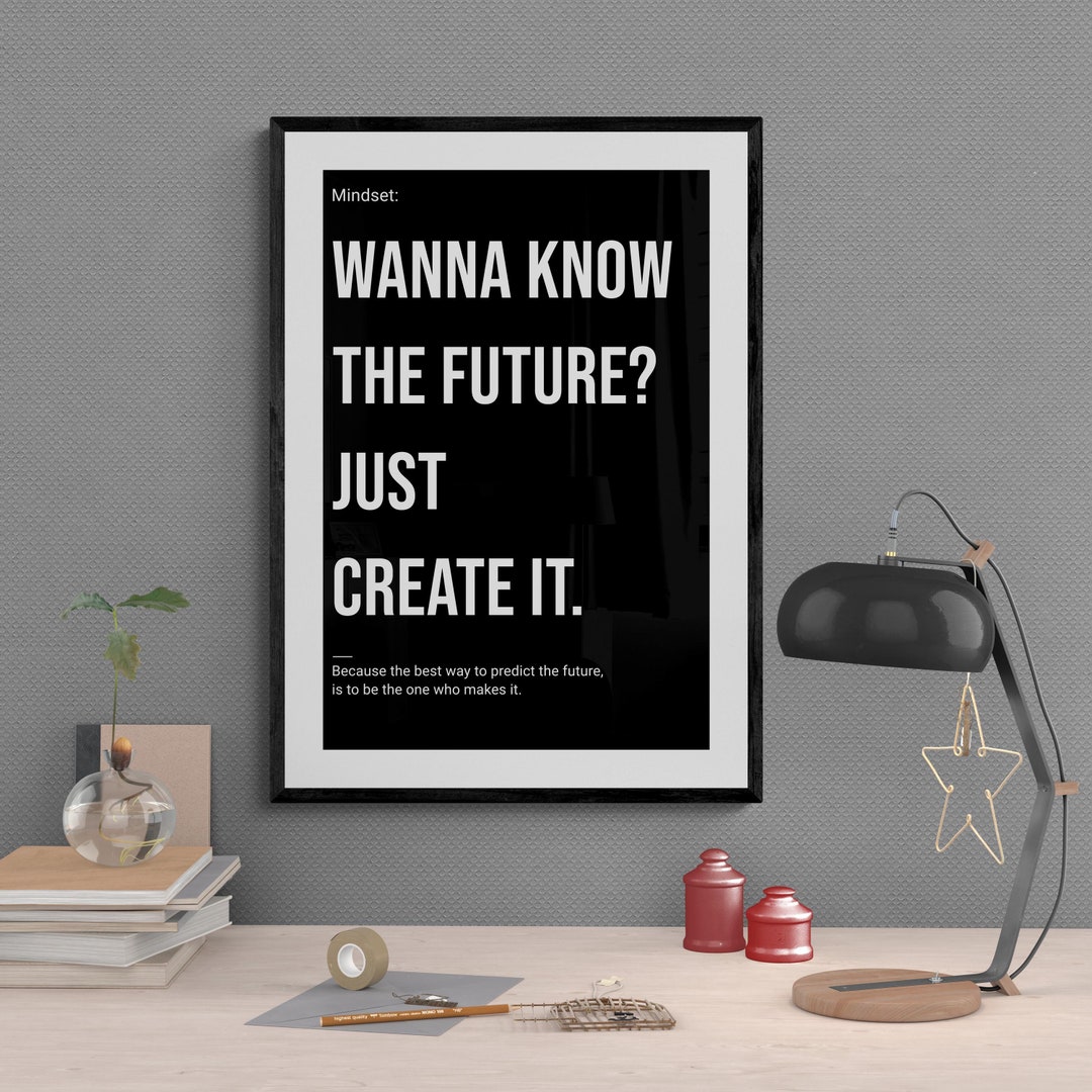 Create Your Future Motivational Print: Mindset Wall Art - Etsy