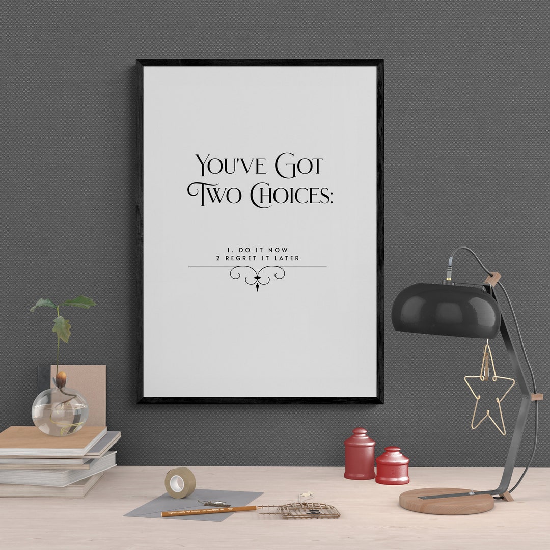 Choices Poster | Goals | Seize the Day | Motivation | Wall Decor | Gym ...