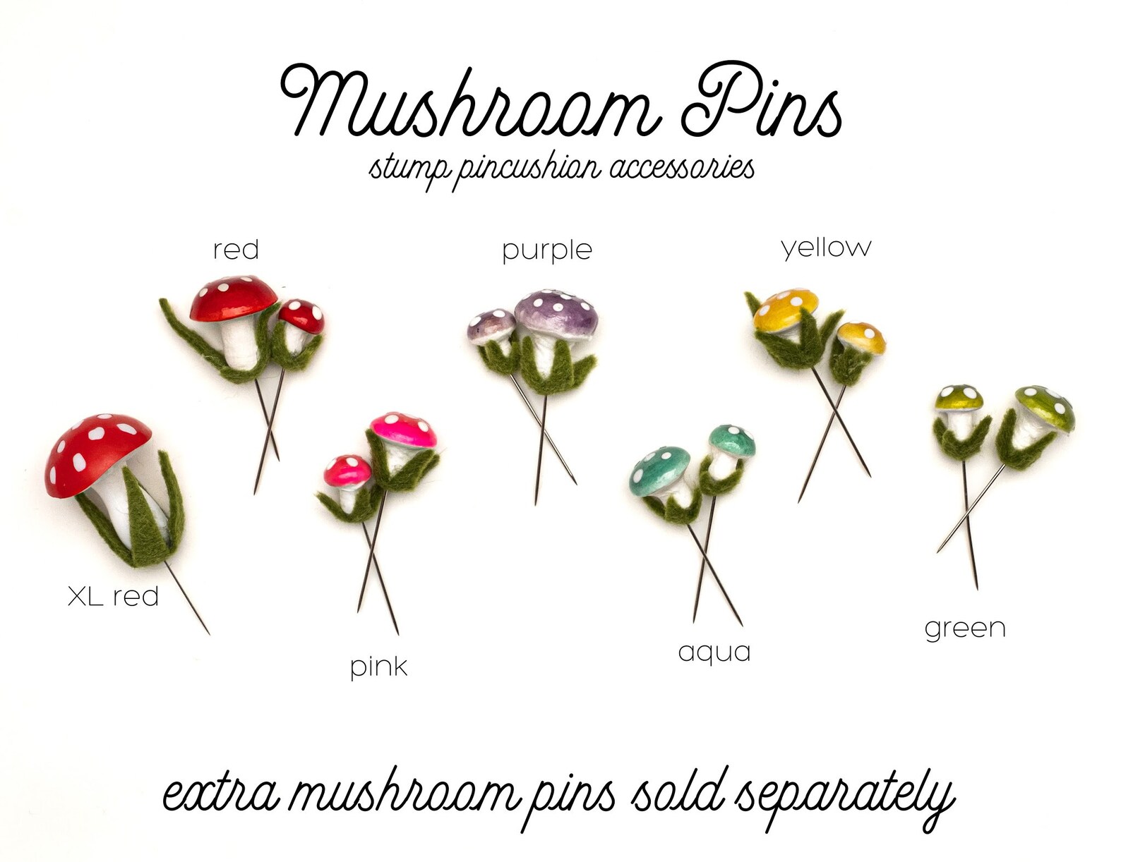 Felt Tree Stump Pincushion With Mushroom Pin – Woodland Sewing ...