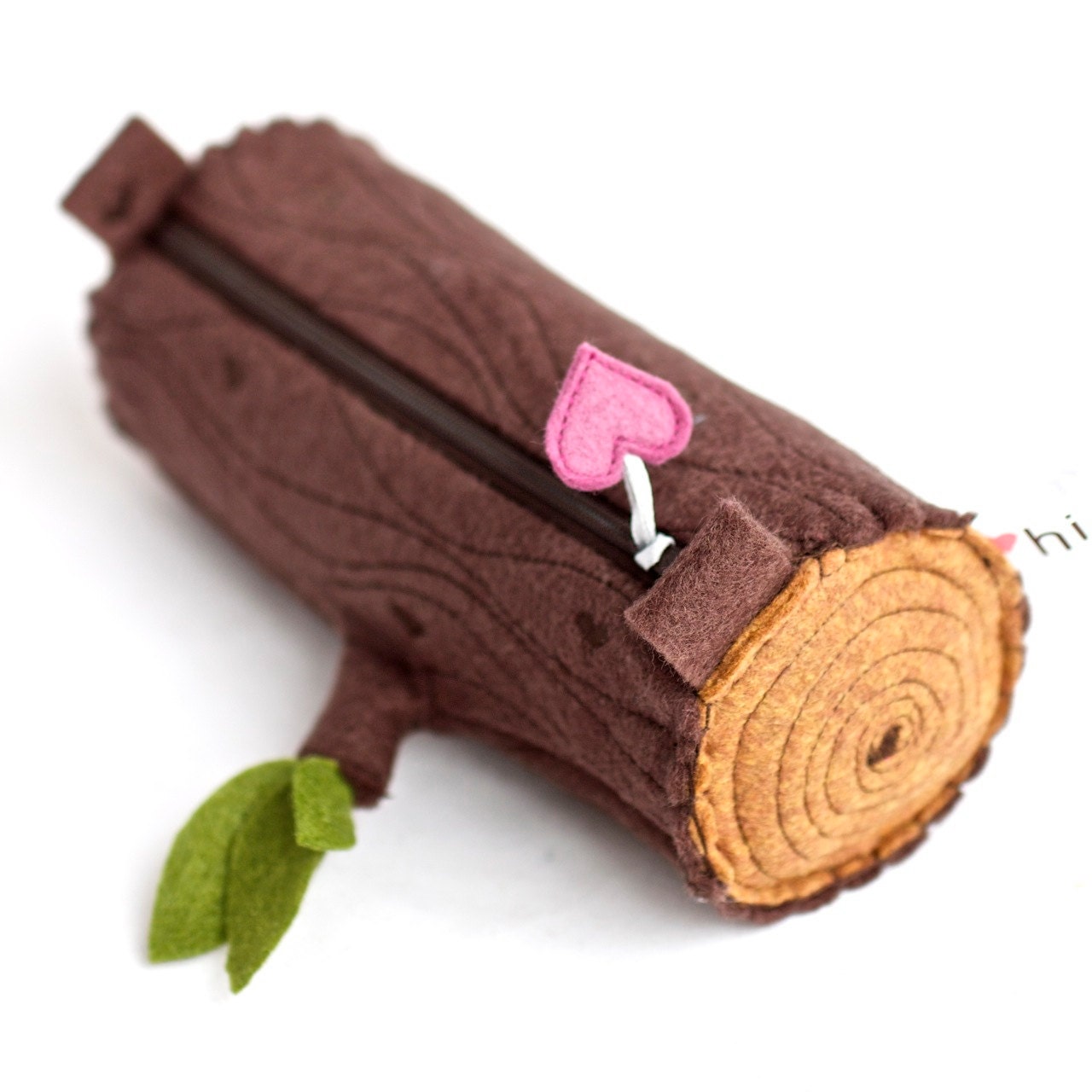 Wool Log Pencil Pouch | Etsy