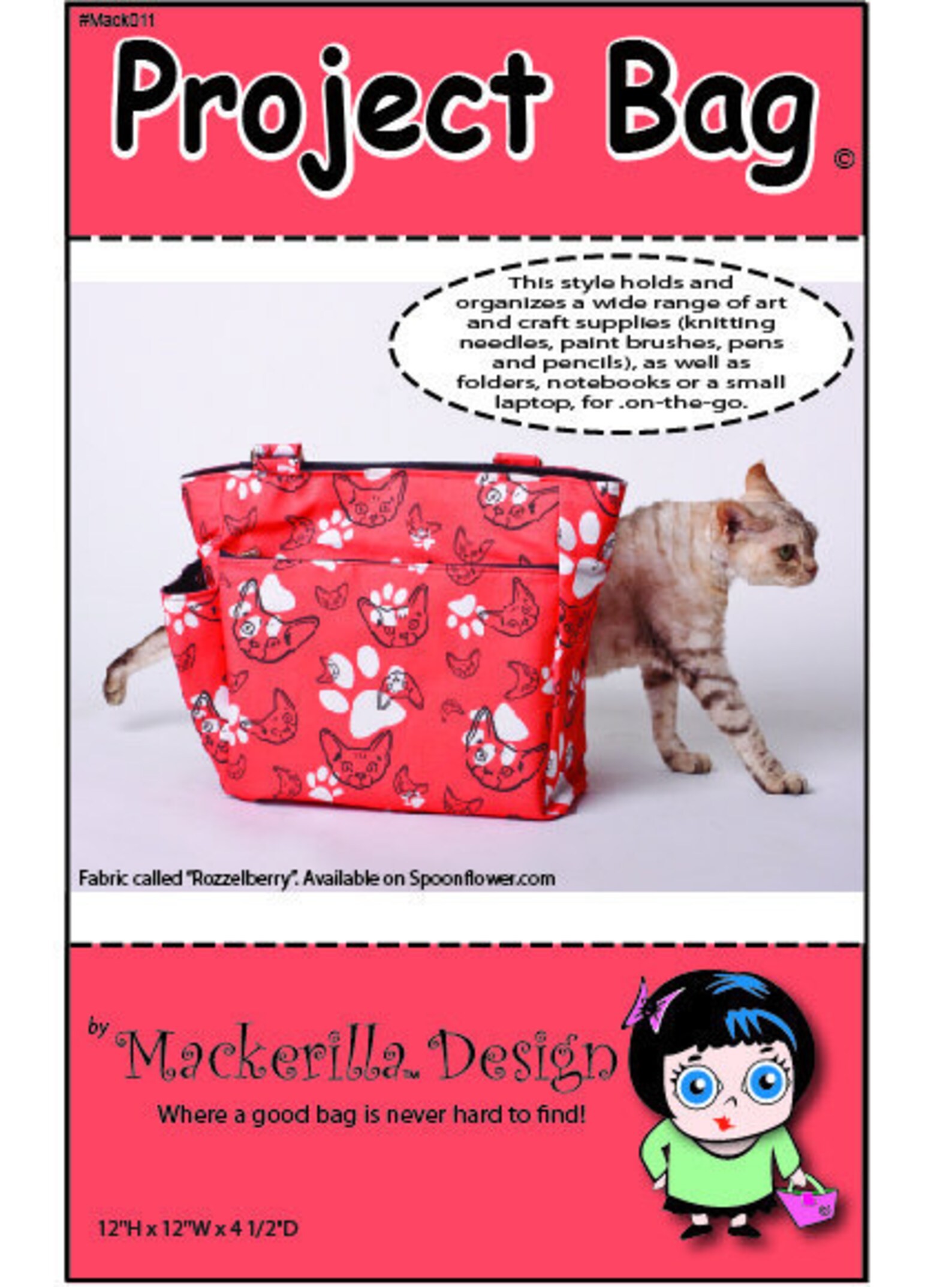Mackerilla Project Bag Pattern PDF File - Etsy