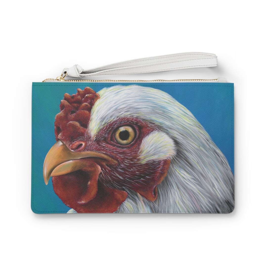 Chicken Art Clutch Bag - Etsy