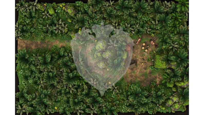 Jungle Battlemaps Dnd Maps Bundle Dungeons and Dragons Battlemap Dnd Gift for Dungeon Master ...