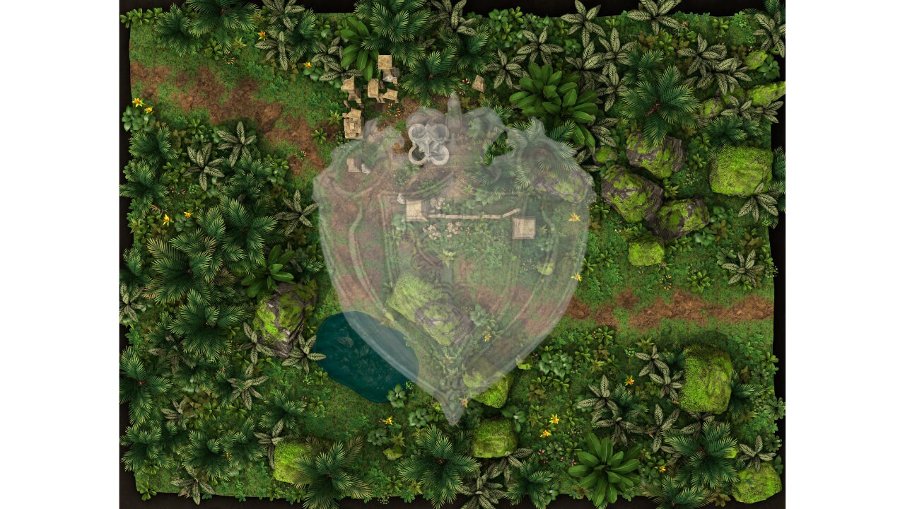 Jungle Battlemaps Dnd Maps Bundle Dungeons and Dragons Battlemap Dnd Gift for Dungeon Master ...