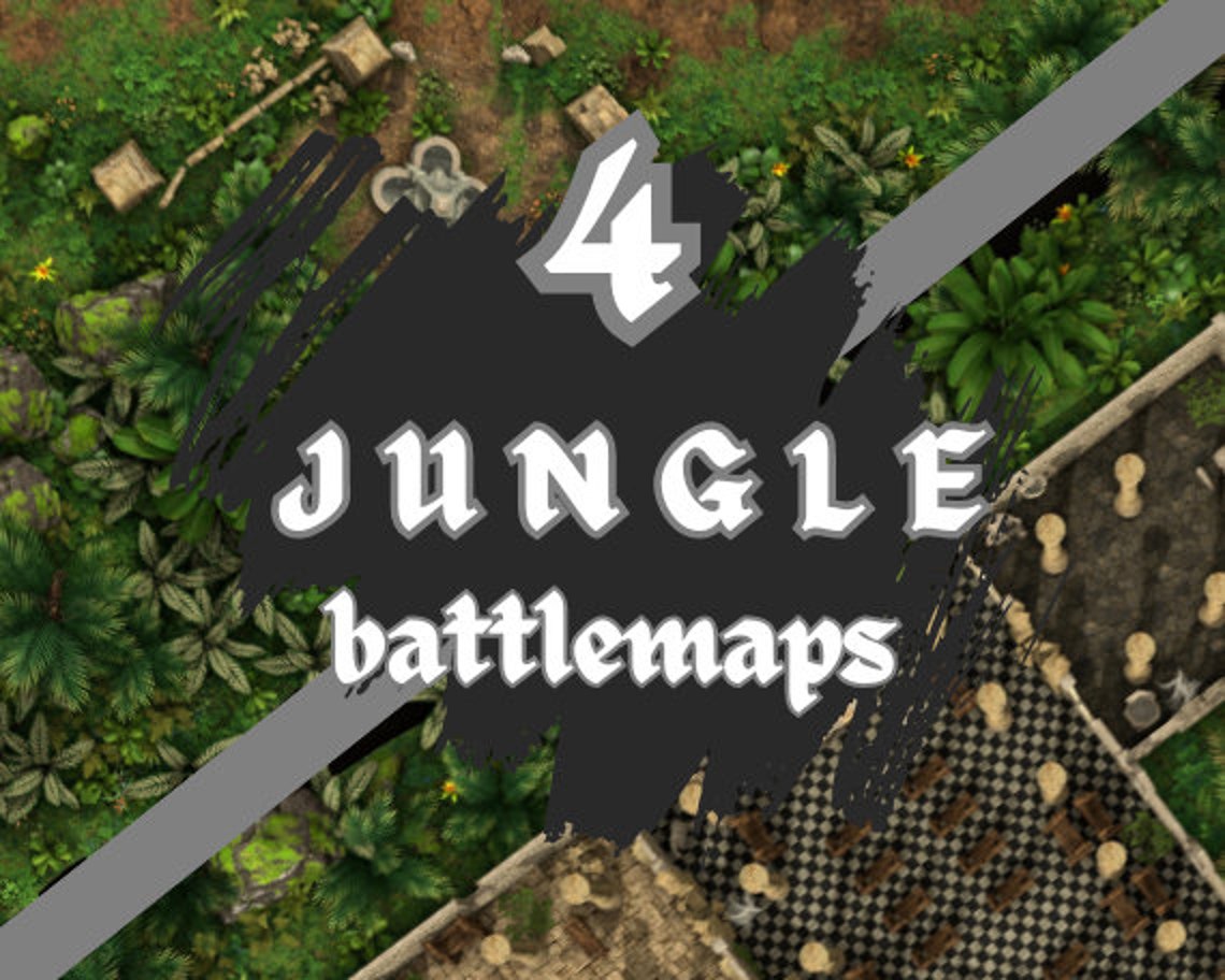 Jungle Battlemaps Dnd Maps Bundle Dungeons and Dragons Battlemap Dnd ...
