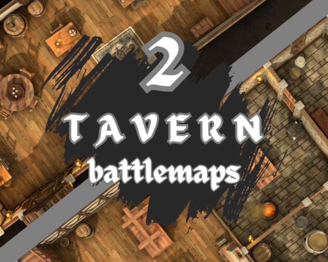Tavern Battlemaps Dnd Maps Bundle Dungeons and Dragons Battlemap Dnd ...