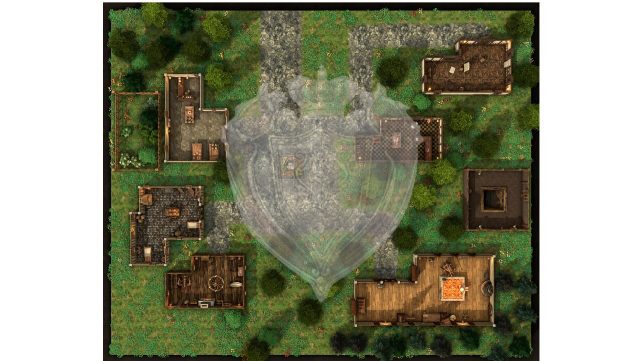 Village Battlemaps Dnd Maps Bundle Dungeons and Dragons Battlemap Dnd ...