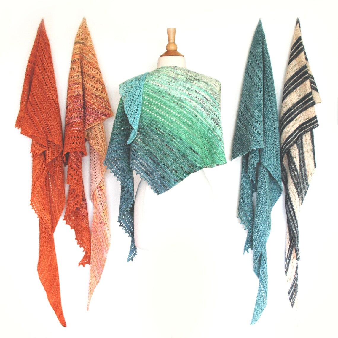 Adah Shawl DK and Fingering Weight PDF Knitting Pattern Download - Etsy