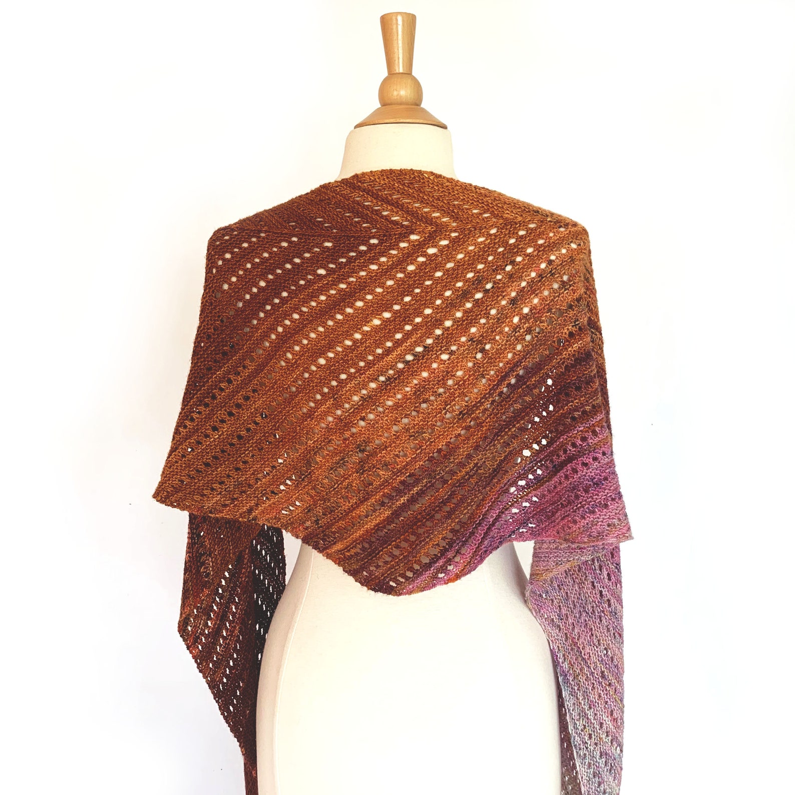 Venation Shawl PDF Knitting Pattern Download - Etsy