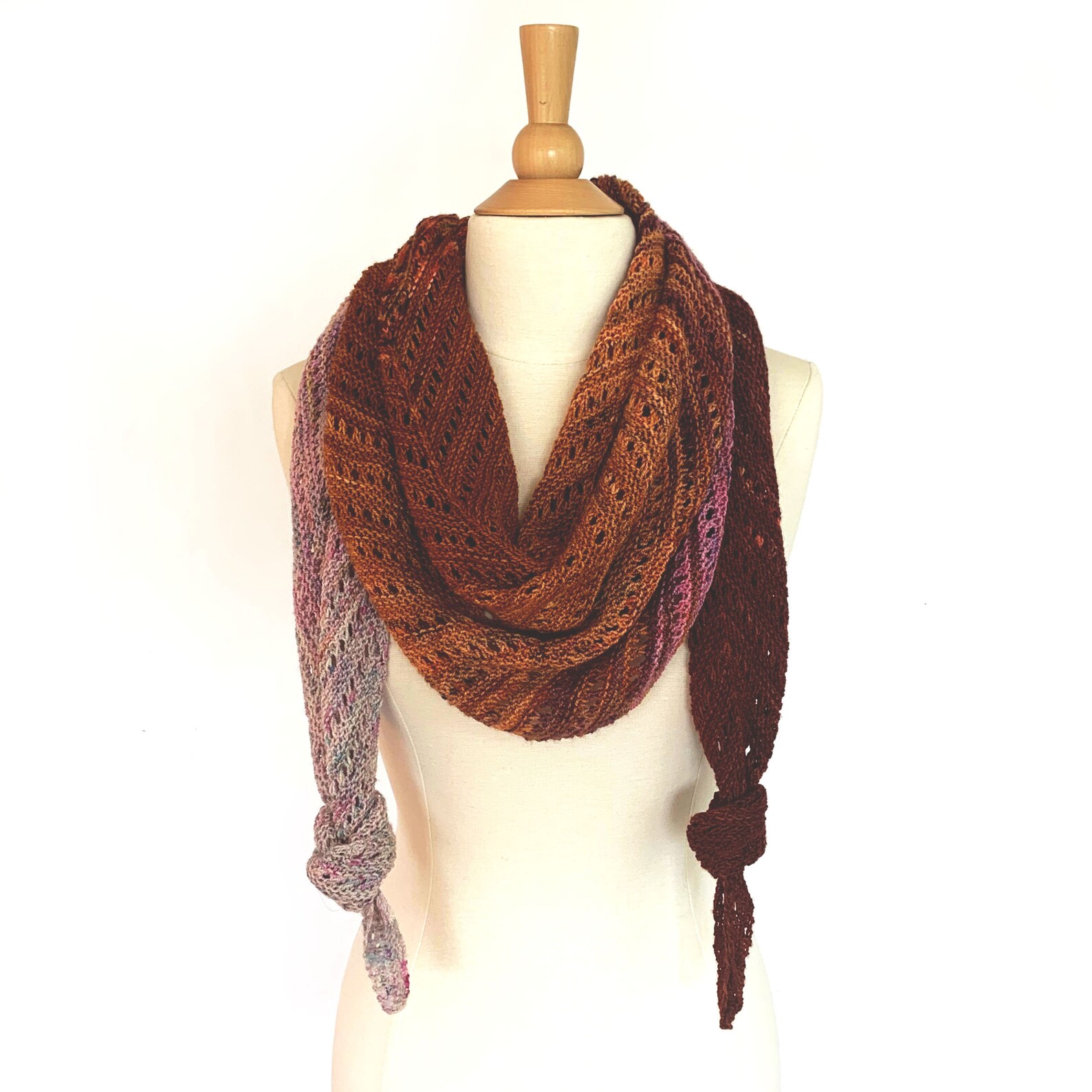 Venation Shawl PDF Knitting Pattern Download - Etsy