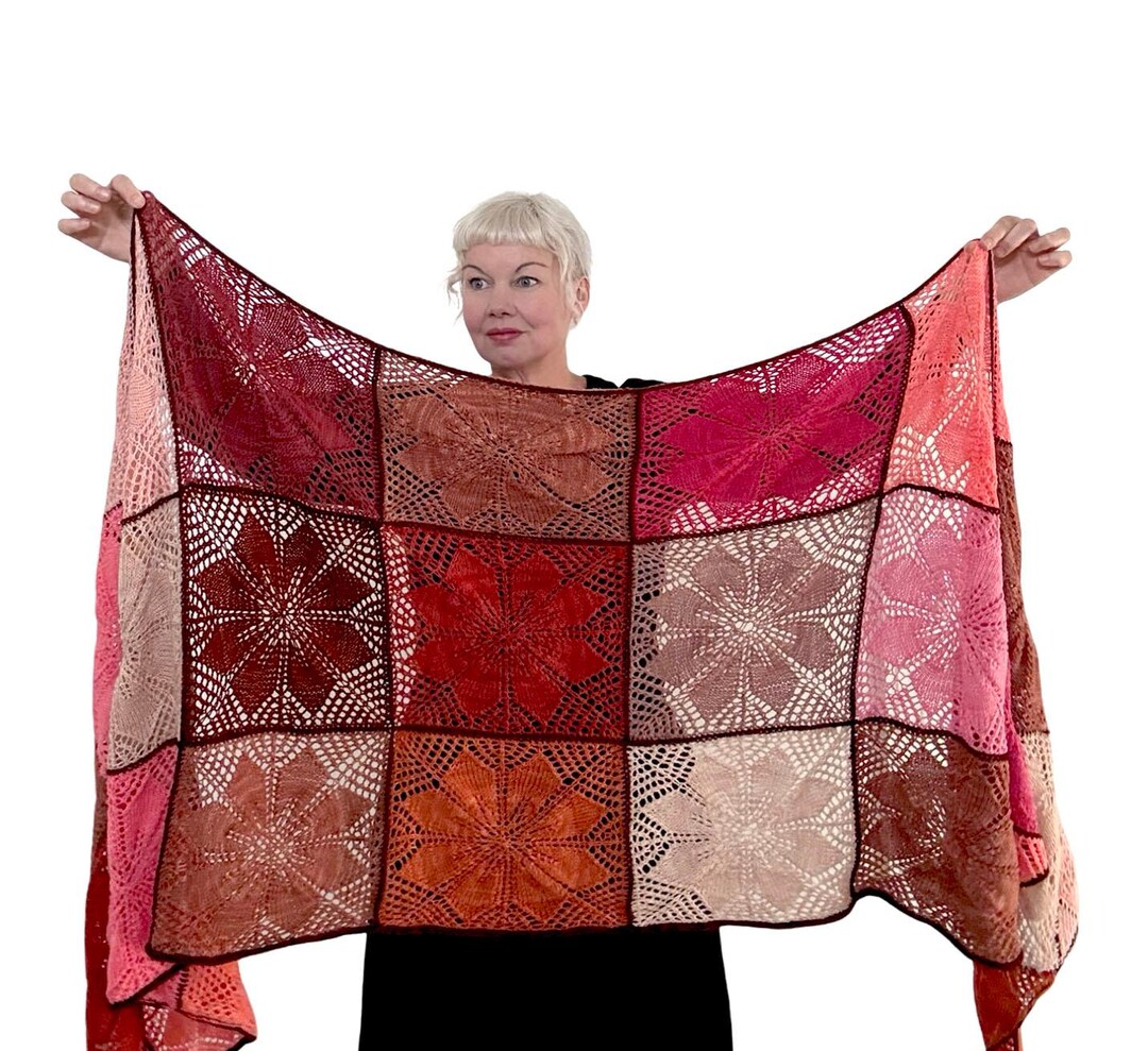 Cosmos Blossom Wrap PDF Knitting Pattern Download - Etsy