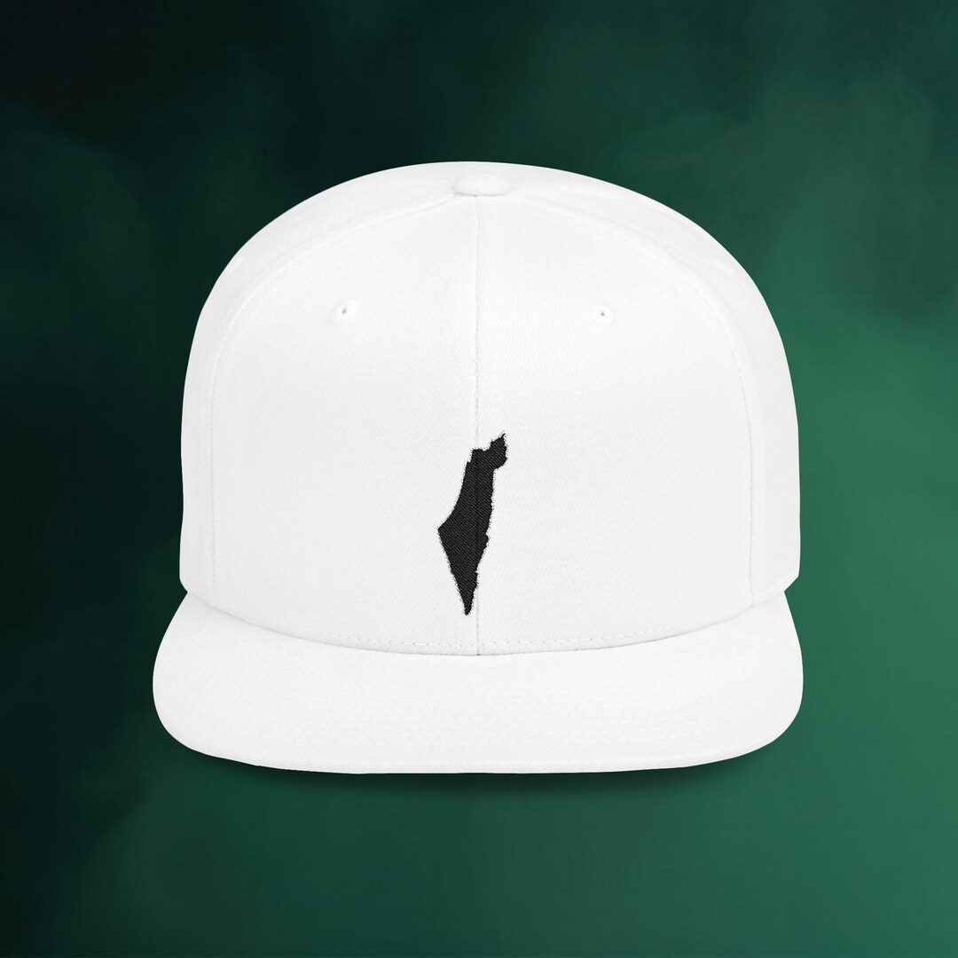 Palestine Map, Pali Snap Back, Pali Headwear, White Hat - Etsy