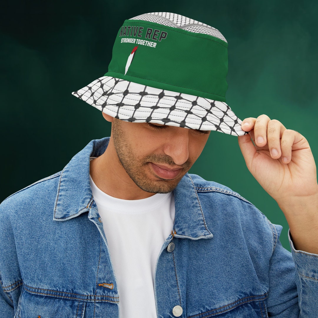 Palestine Bucket Hat, Keffiyeh Scarf Pattern, Green - Etsy