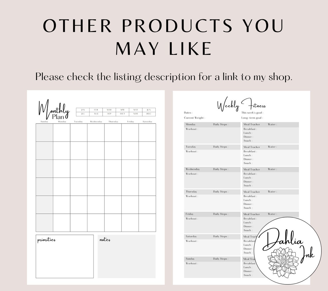 Monthly Task Triage Printable, Monthly Planner Insert, Task Organizer ...