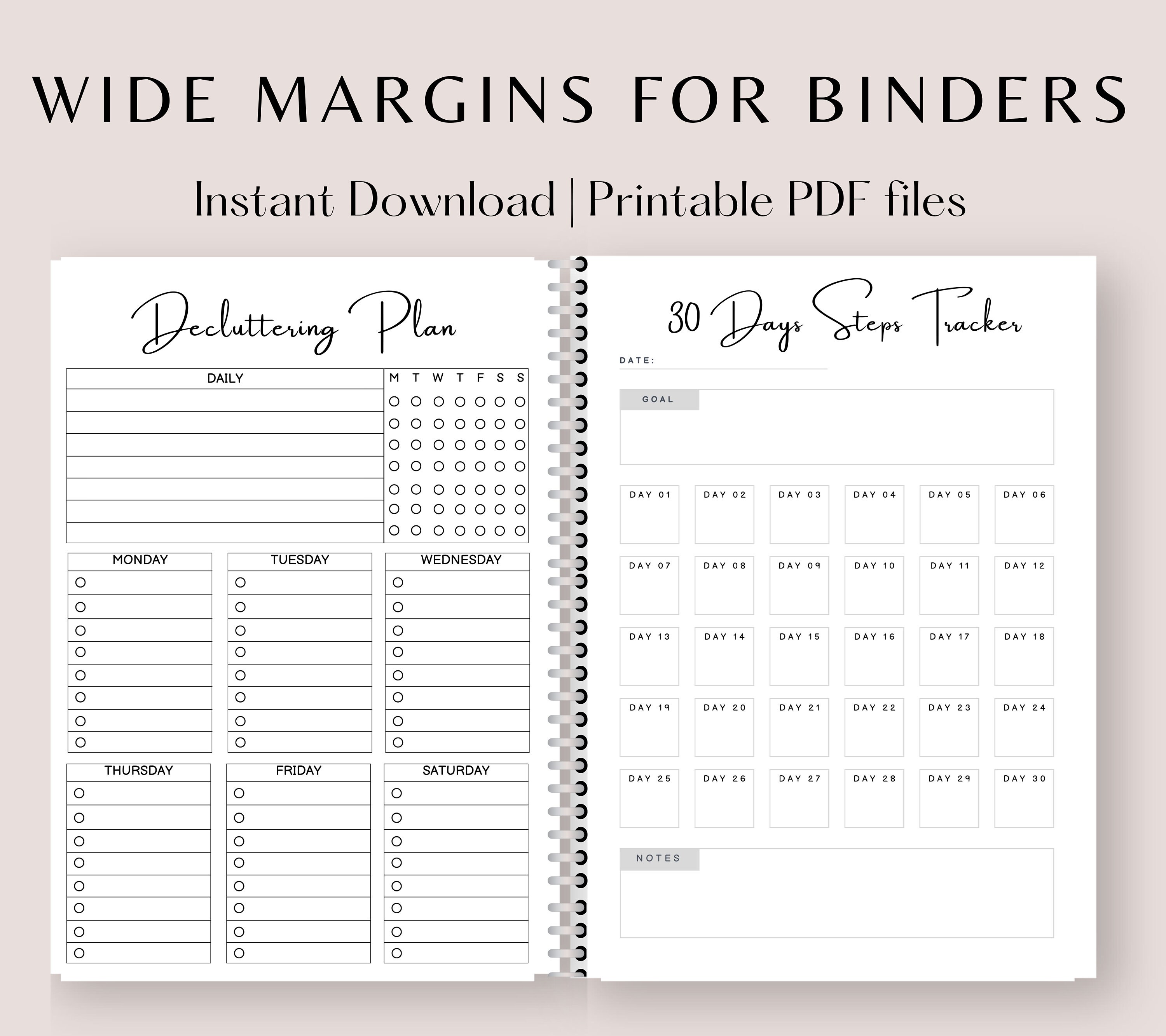 Printable Life Planner, Life Organizer, Home Management Binder ...