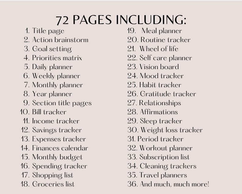 Printable Life Planner, Life Organizer, Home Management Binder ...