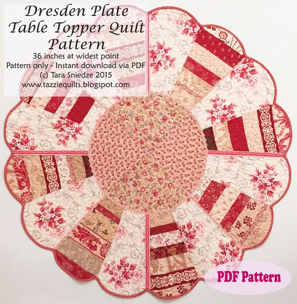 Quick and Easy Octagon Table Topper PDF Quilting Pattern SMS-104PDF ...