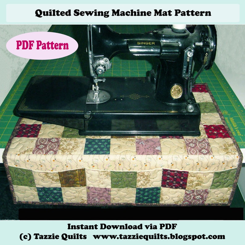 Quilted Sewing Machine Mat Pattern - Etsy