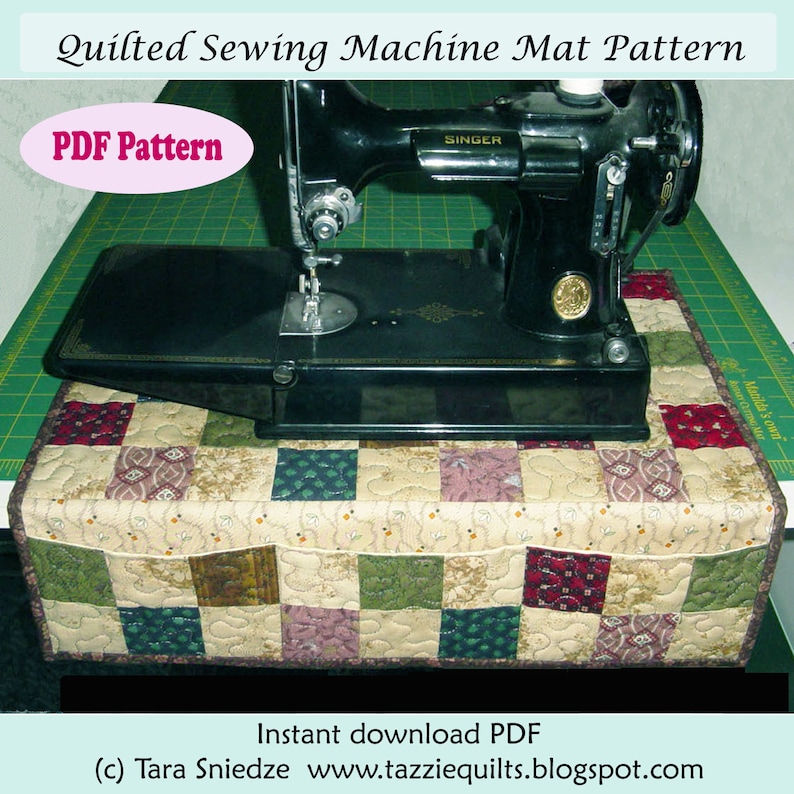 Quilted Sewing Machine Mat Pattern - Etsy