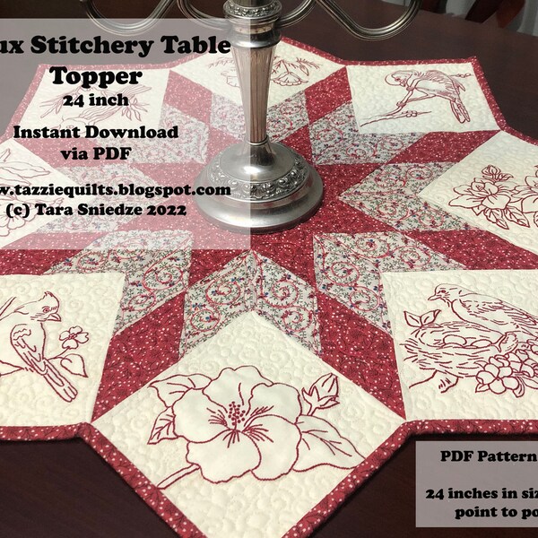 Quilted Table Topper - Etsy