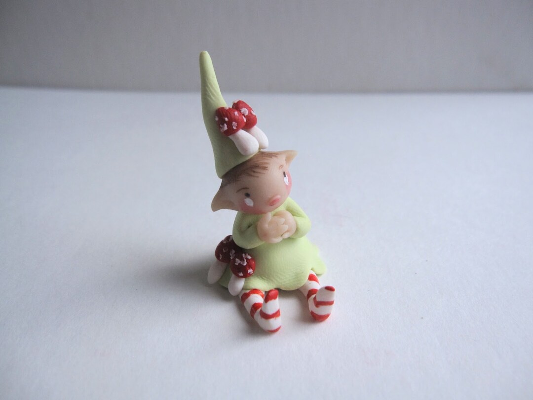 Mushroom Pixie Miniature Figurine - Etsy
