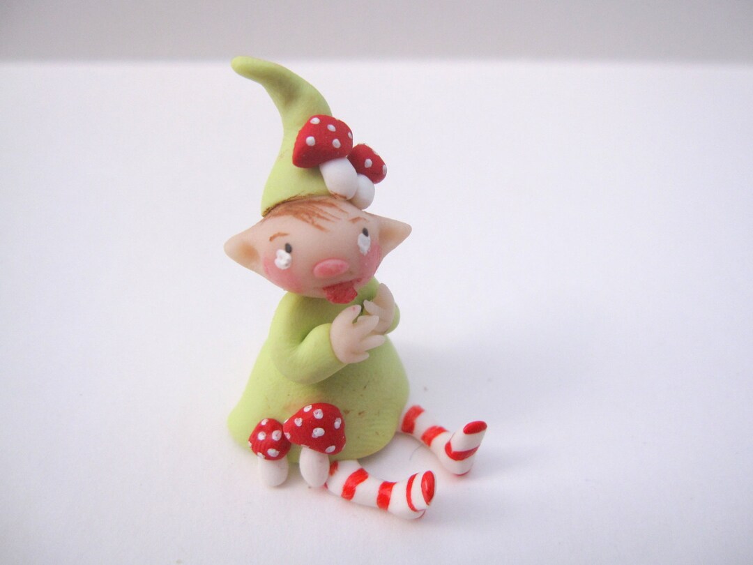 Mushroom Pixie Miniature Figurine - Etsy