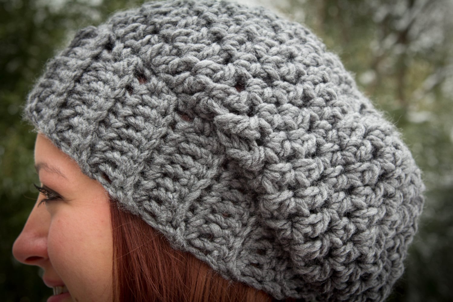 Chunky Crochet Pattern for a Slouch Hat Beanie Women Men - Etsy