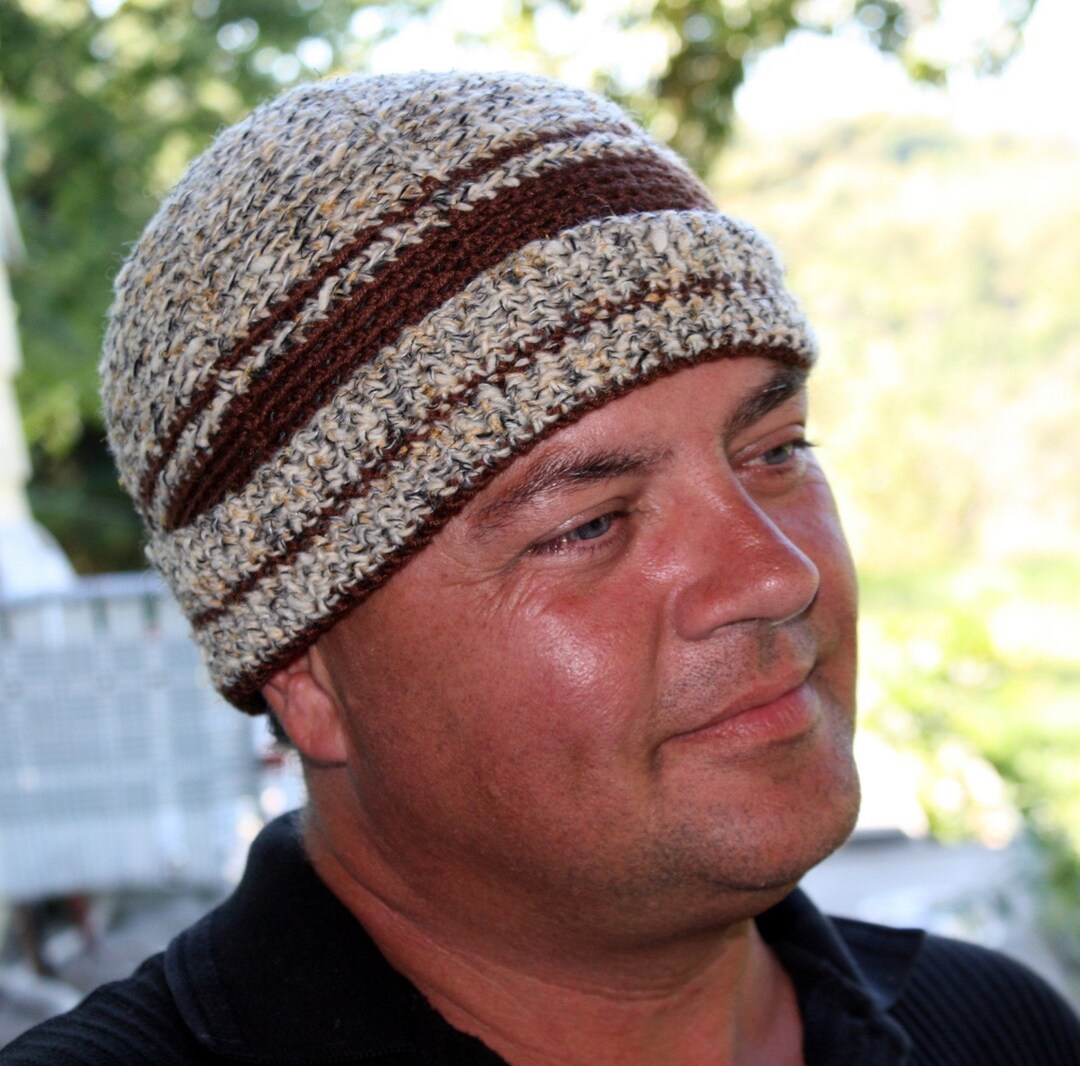 Crochet Pattern for a Man's Watchman Crochet Cap - Instant Download ...