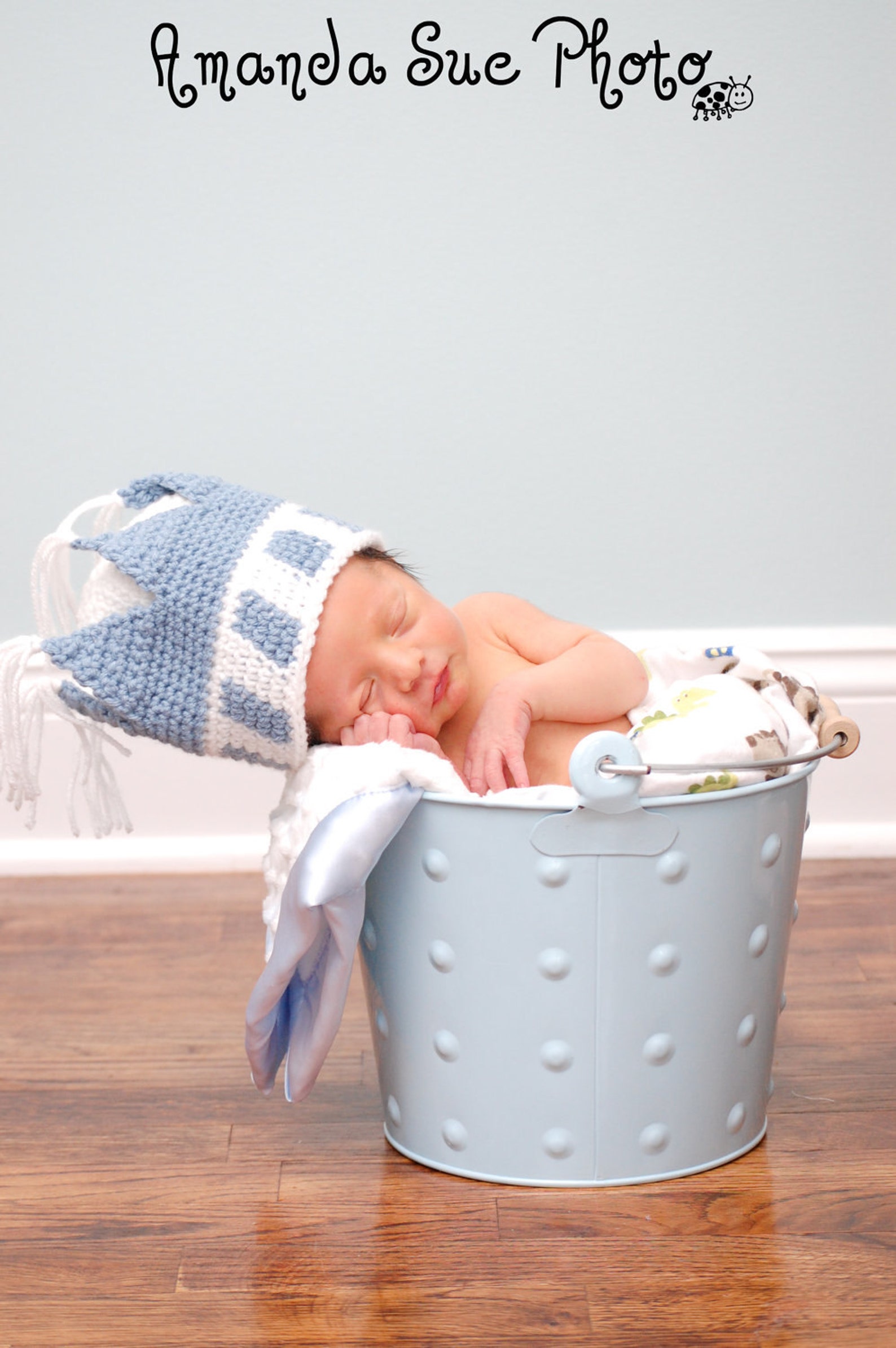 Pattern Directions for Making a Crochet Little Blue Prince Hat Photo ...