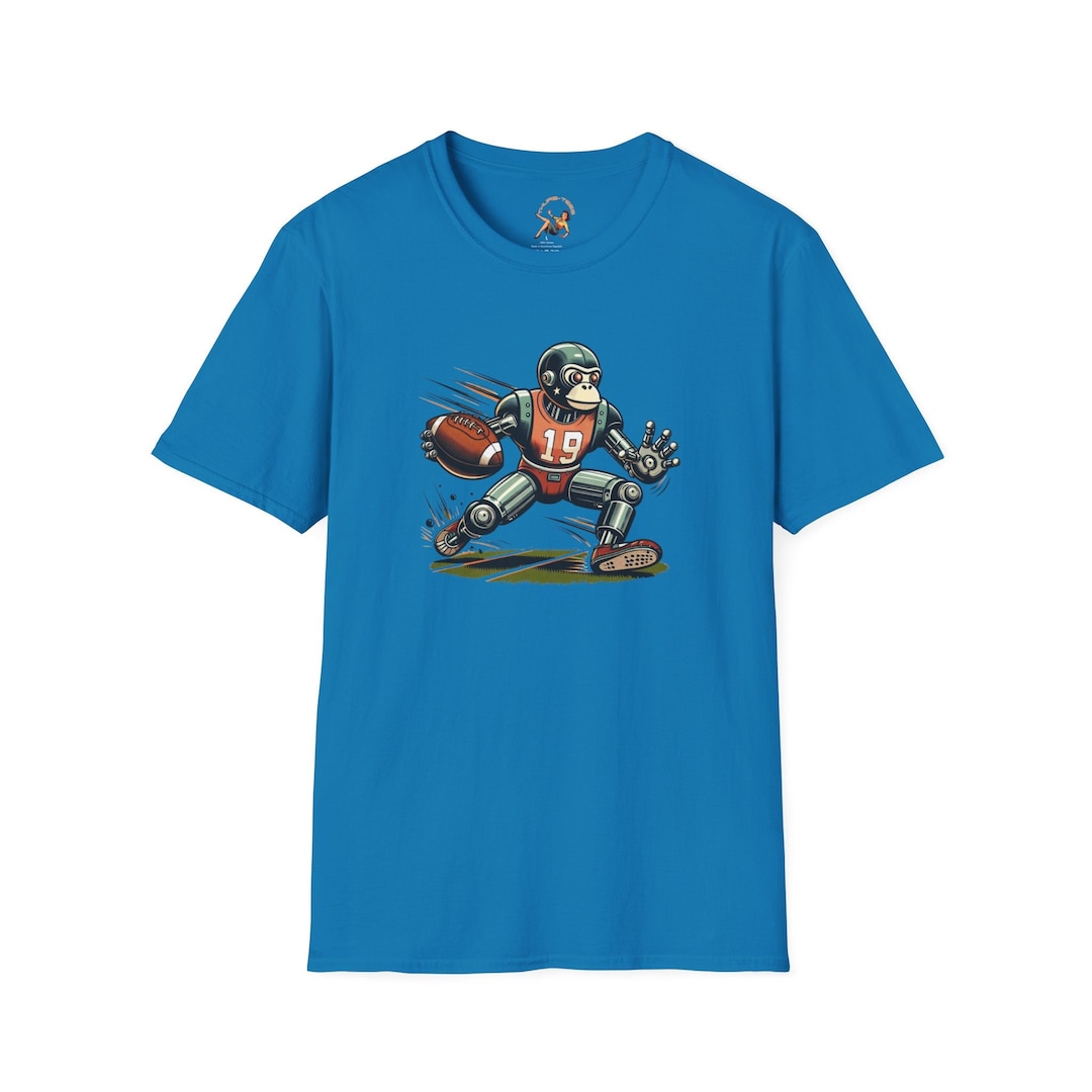 Robot Football Shirt Robo Monkey T Shirt Robot Monkey T-shirt Robotic ...