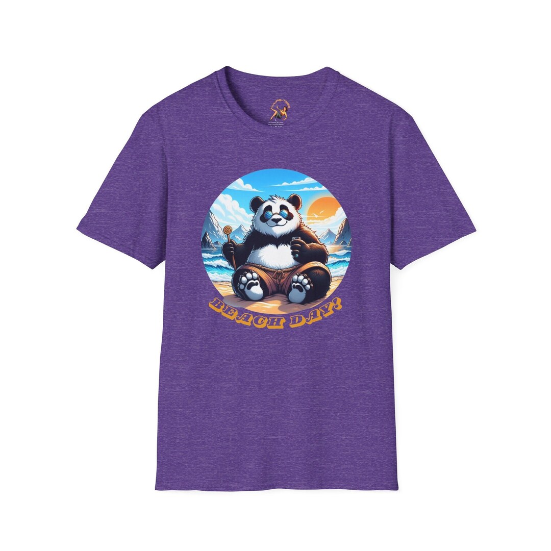 Beach Day Shirt Summer Vibes T-shirt Panda Tee Tropical Beach T Shirt ...