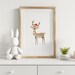 Santa's Reindeer Wall Art Christmas Nursery Holdiay Printable Art ...
