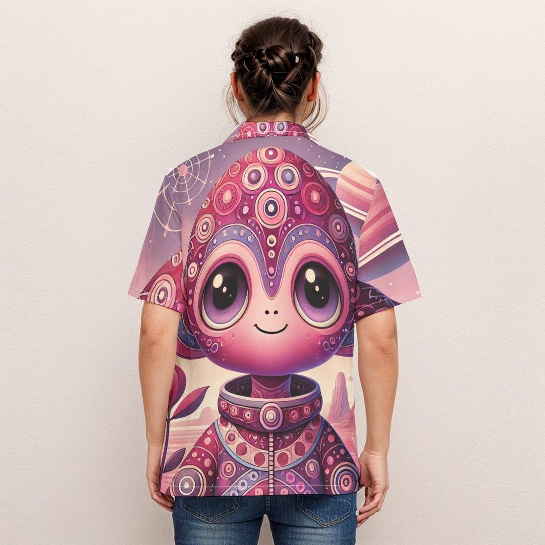 Cosmic Alien Pink Alienshirt Mens Hawaiian Shirt Toystory Alien Shirt ...