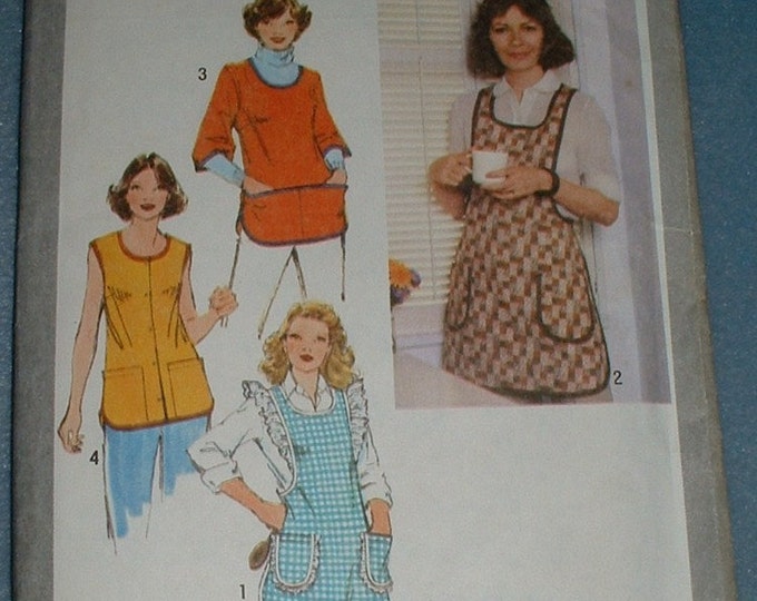 Full Cover and Smock APRON Pattern Uncut Simplicity 9209 Large 18-20 - Etsy