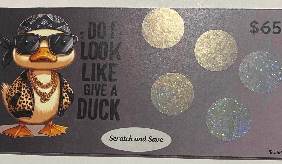 Duck -scratch Off - Etsy