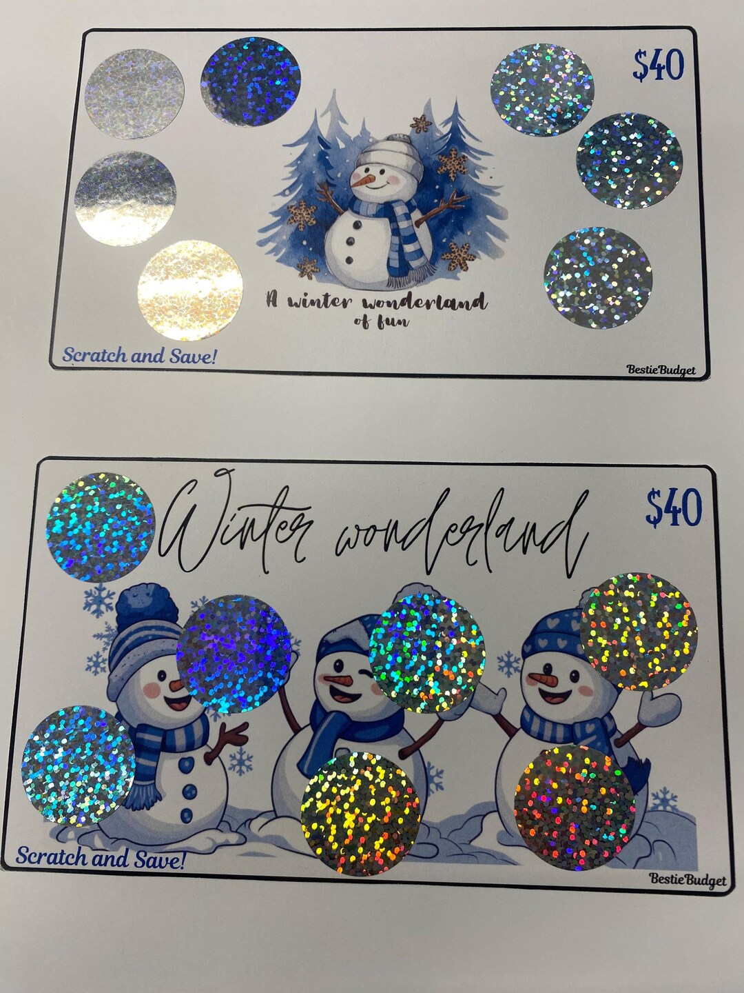 Winter Wonderland Scratch-off Savings Challenge - Etsy